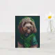 Cockapoo Dog in St. Patrick's Day Dress Card | Zazzle