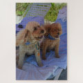 Cockapoo Dogs Tropical Beach Family Vacation Photo Jigsaw Puzzle | Zazzle