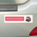 Cockapoo on board bumper sticker | Zazzle