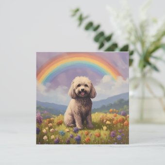 Cockapoo Rainbow Bridge Memorial Custom Dog Name | Zazzle