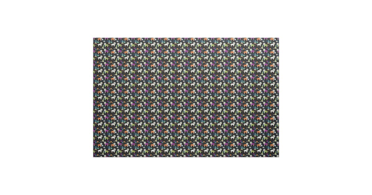 cockapoo space dogs pattern fabric | Zazzle