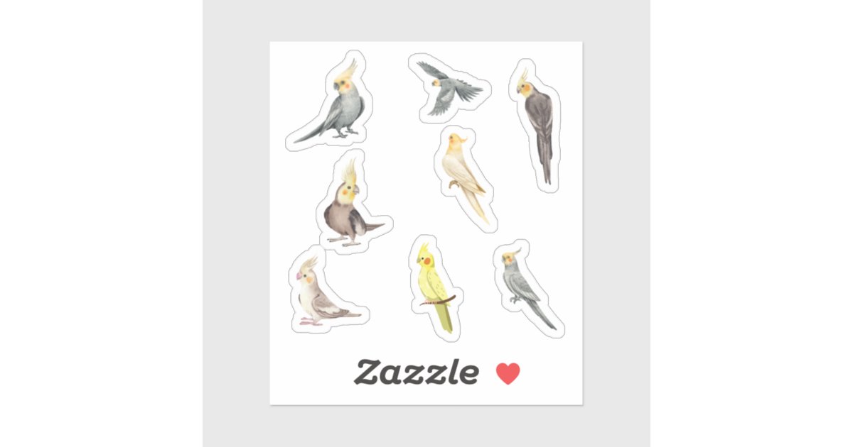 Cockatiel Stickers | Zazzle
