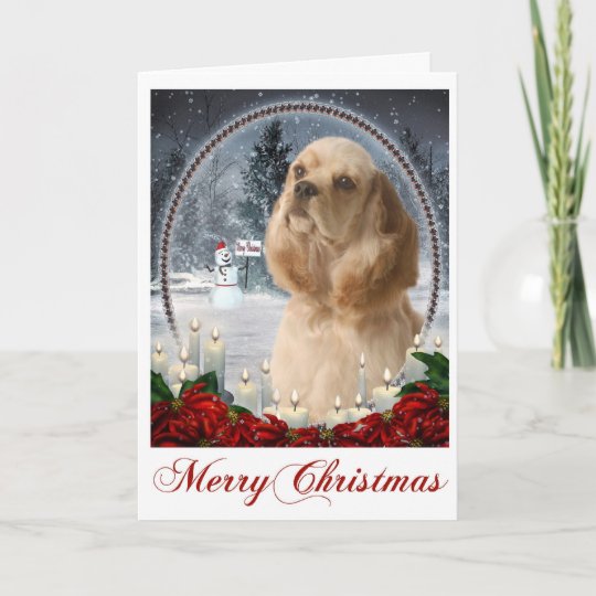 Cocker Christmas Card | Zazzle.com