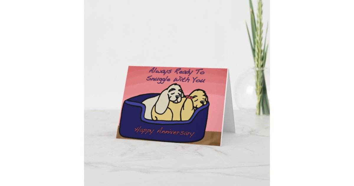 Cocker Spaniel Anniversary Card | Zazzle