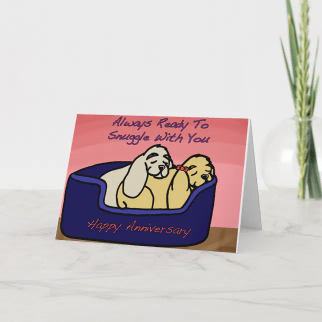 Cocker Spaniel Anniversary Card | Zazzle