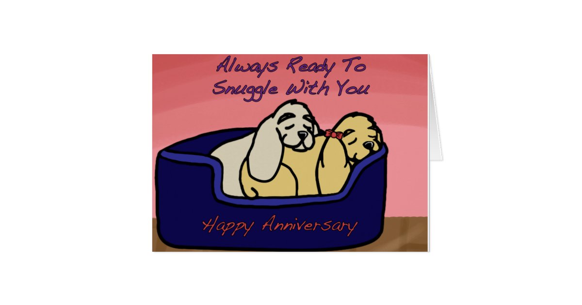 Cocker Spaniel Anniversary Card | Zazzle.com