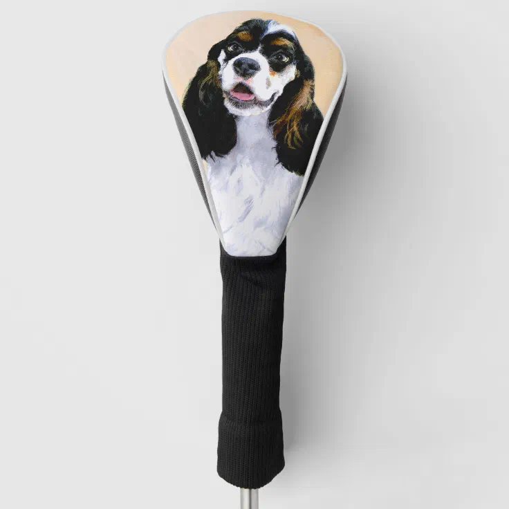 Cocker Spaniel (Parti) Painting - Original Dog Art Golf Head Cover | Zazzle