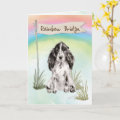 Cocker Spaniel Pet Sympathy Over Rainbow Bridge Card | Zazzle