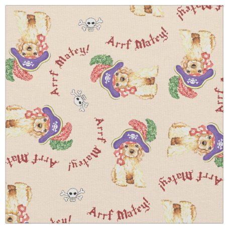I Love my Cocker Spaniel Fabric | Zazzle