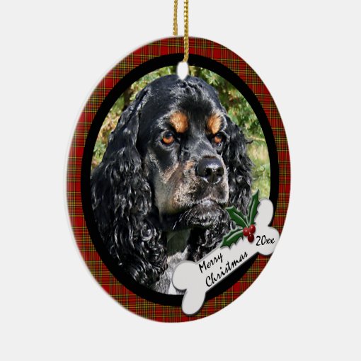 Cocker Spaniel Round Christmas Ornament | Zazzle