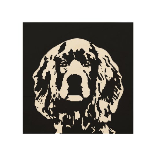 Cocker Spaniel Stencil Wood 8"x8" Wall Art | Zazzle.com