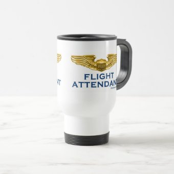 Cockpit Crew:Flight Attendant Travel Commuter Mug | Zazzle