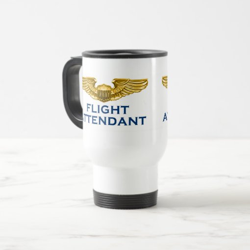 Cockpit Crew:Flight Attendant Travel Commuter Mug | Zazzle