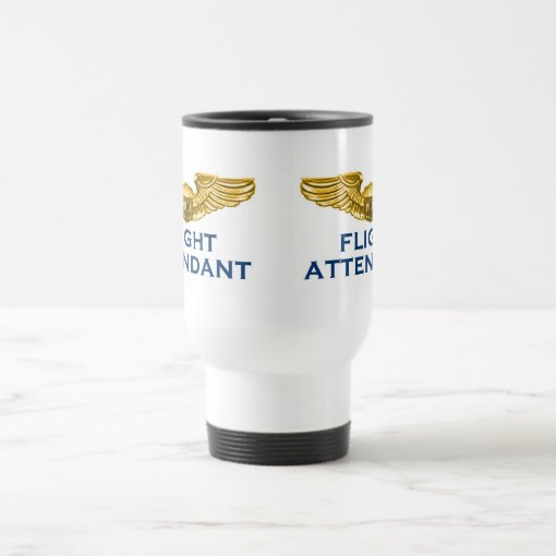 Cockpit Crew:Flight Attendant Travel Commuter Mug | Zazzle