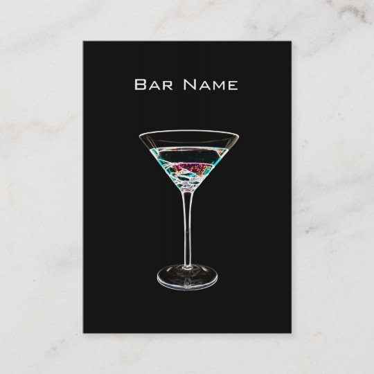 Cocktail Bar Business Card | Zazzle.com