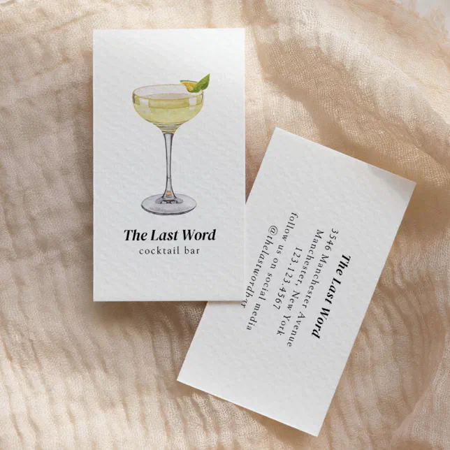 Cocktail Bar Business Card | Zazzle