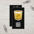 Cocktail Drink Logo / QR Barcode Business Card | Zazzle