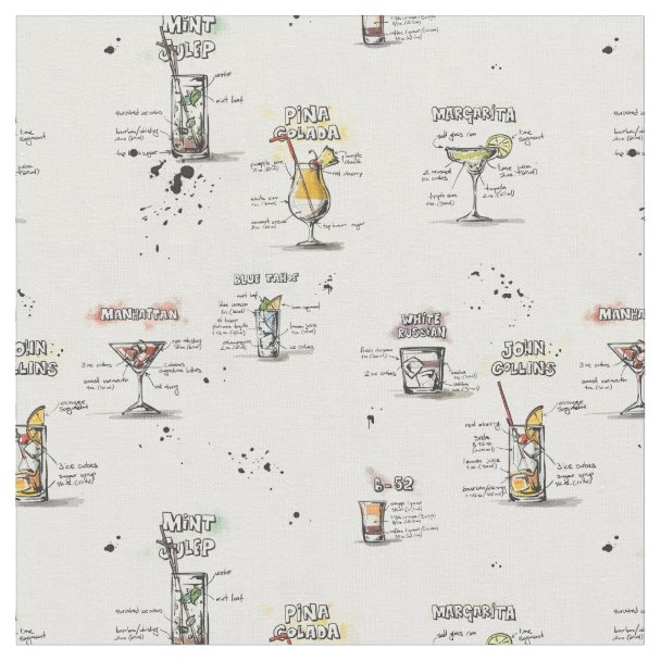 cocktail fabric | Zazzle.com