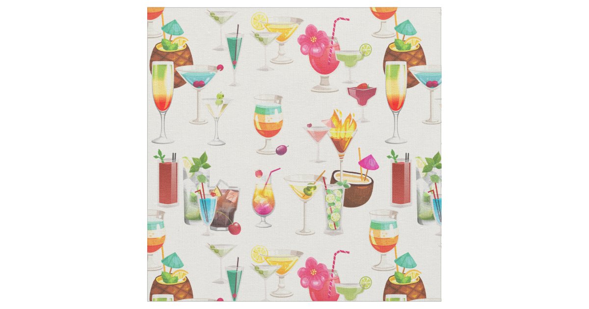 cocktail fabric | Zazzle