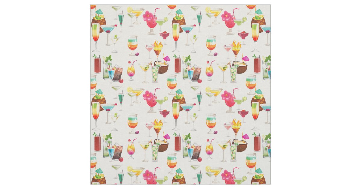 cocktail fabric | Zazzle