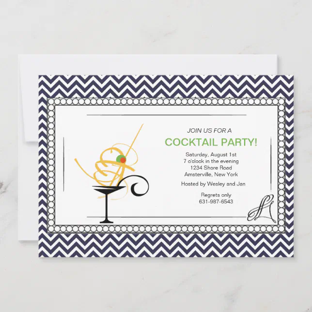 Cocktail Formal Invitation | Zazzle