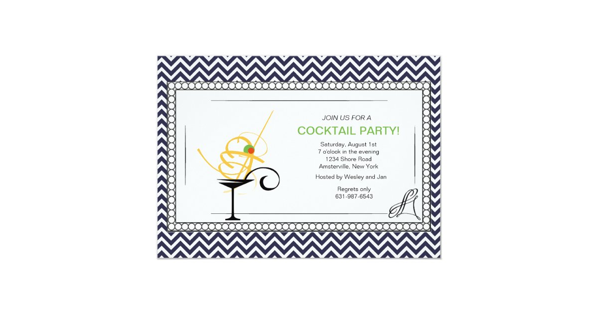 Cocktail Formal Invitation | Zazzle.com