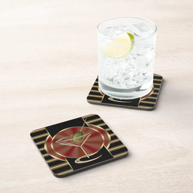 Cocktail Lounge Coaster Set (6) | Zazzle