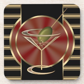 Cocktail Lounge Coaster Set (6) | Zazzle