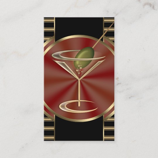 Cocktail Lounge Social Profile Calling Card | Zazzle.com