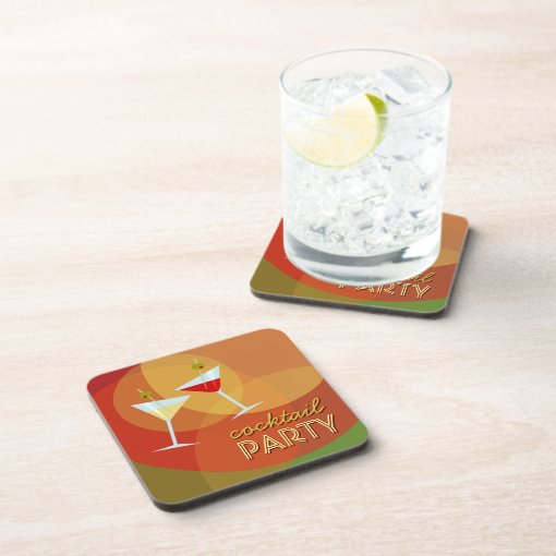 Cocktail Party coasters | Zazzle