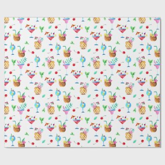 Cocktail Party Gift Wrapping Paper | Zazzle