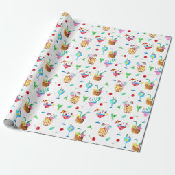 Cocktail Party Gift Wrapping Paper | Zazzle
