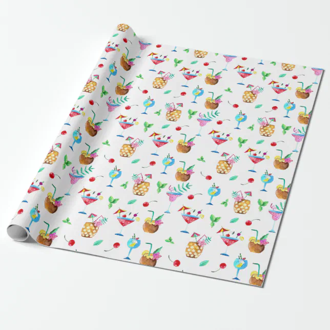 Cocktail Party Gift Wrapping Paper | Zazzle