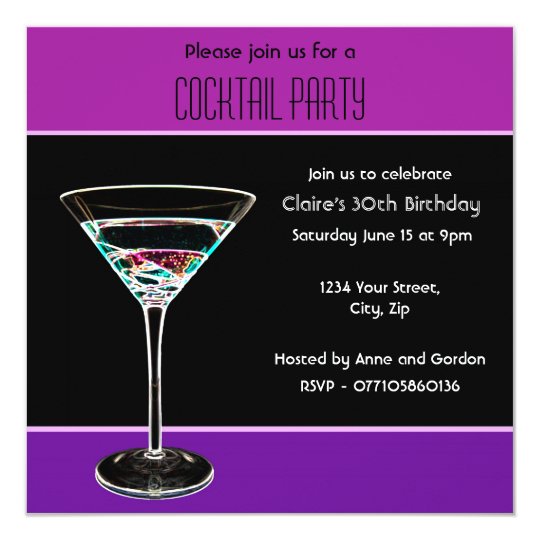 Cocktail Party Invitation | Zazzle.com