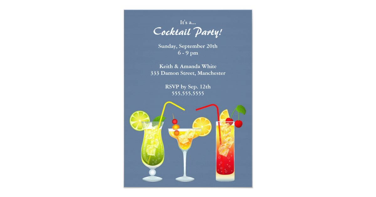 Cocktail Party Invitation | Zazzle.com
