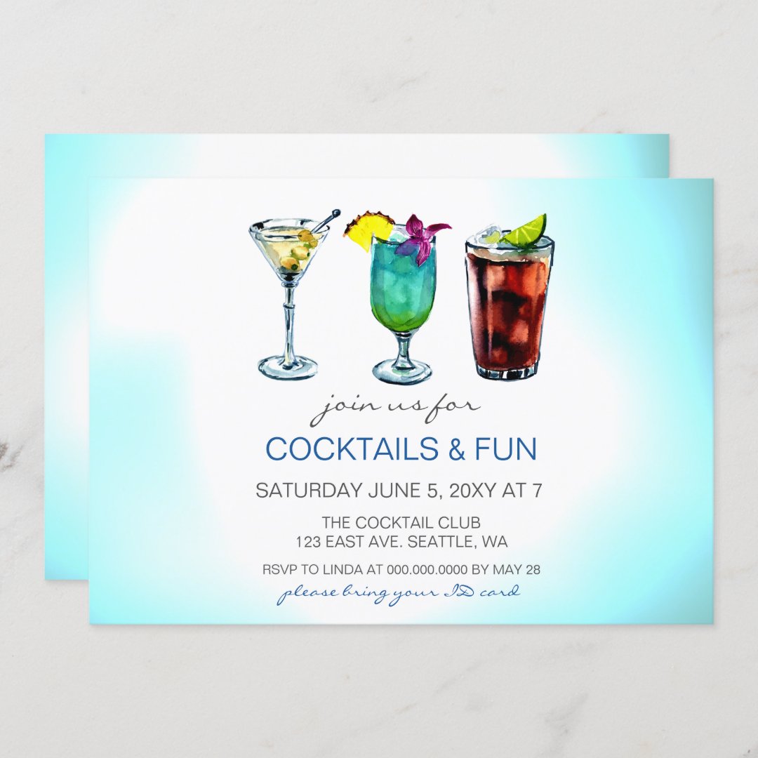 Cocktail party Invitations | Zazzle