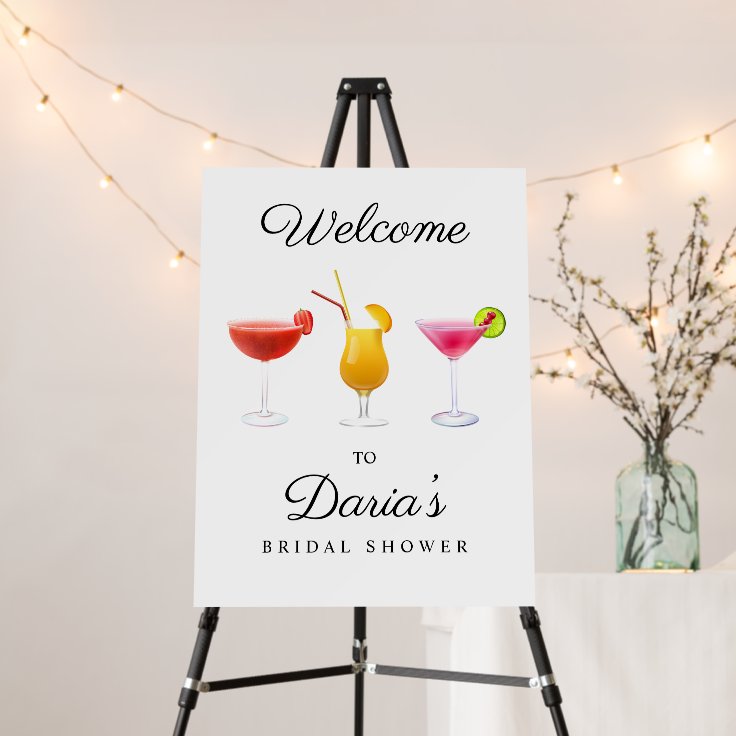 Cocktail Party Welcome Sign | Zazzle