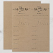 Cocktail Tasting Rating Scorecard on Faux Kraft Letterhead | Zazzle