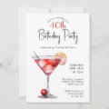 Cocktails and Fun 40th Birthday Party Invitation | Zazzle