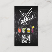 Cocktails | QR Code | Add Custom Business Card | Zazzle
