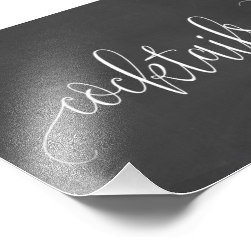 Cocktails Sign Choose Your Size - Chalkboard | Zazzle
