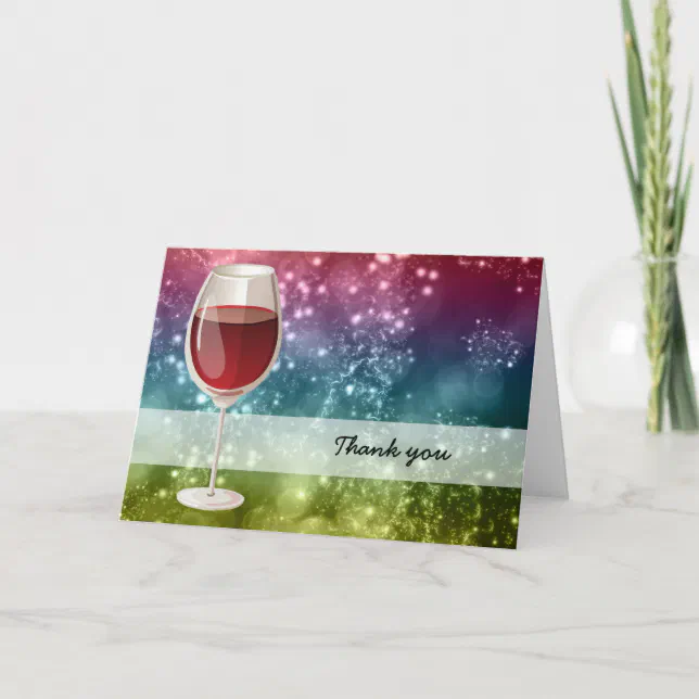 Cocktails Thank You Card | Zazzle