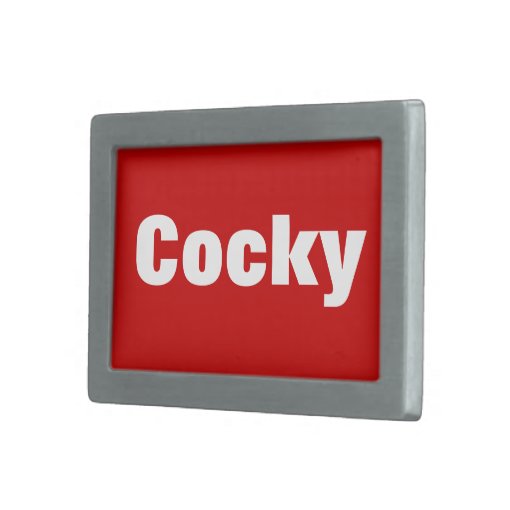 Cocky belt buckle | Zazzle