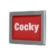 Cocky belt buckle | Zazzle