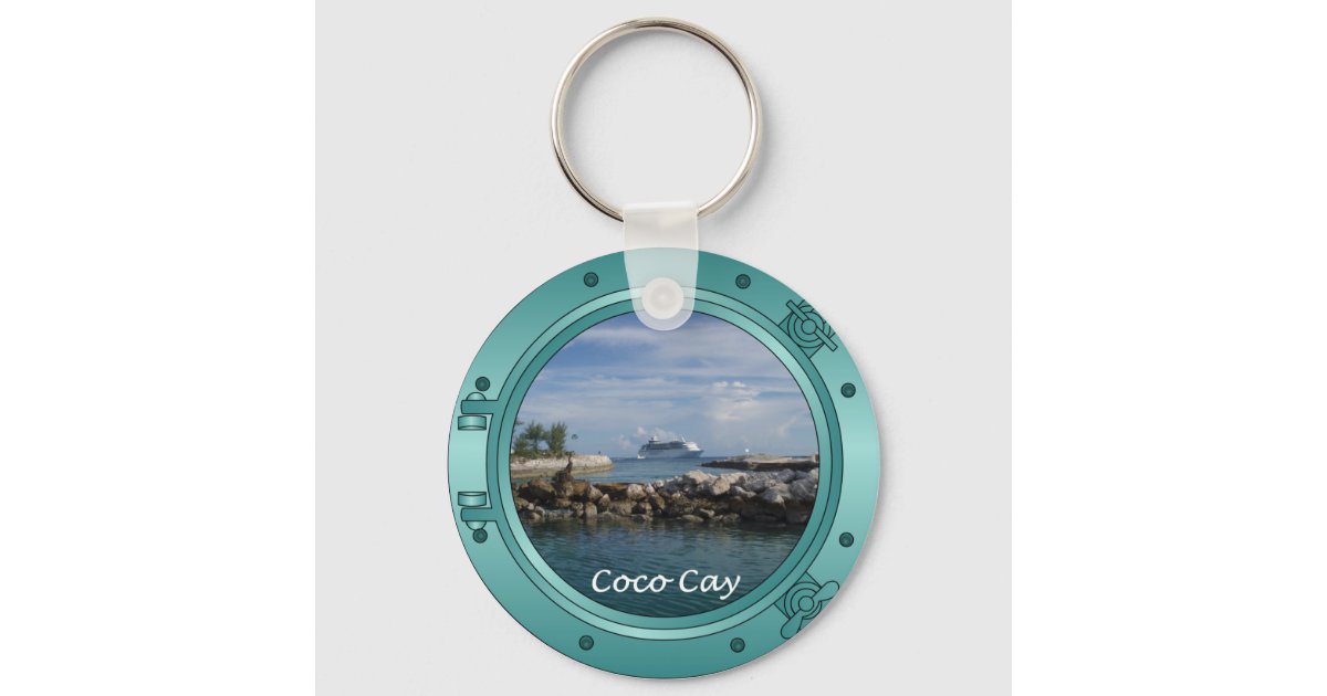 Coco Cay, Bahamas Keychain | Zazzle
