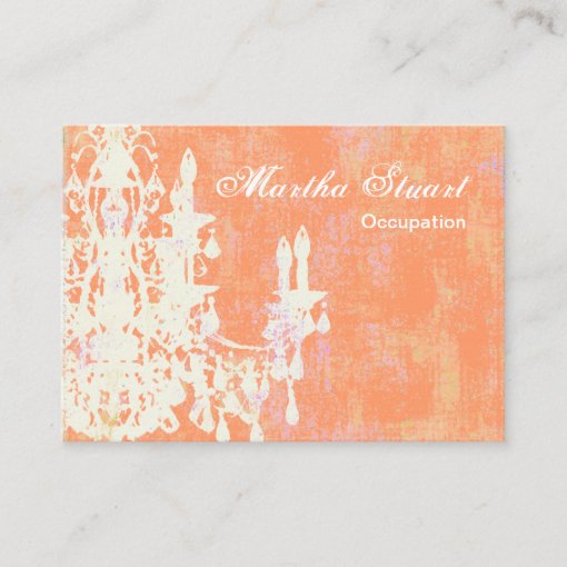 Coco Chandelier COLOR / PAPER / SHAPE OPTIONS - Business Card | Zazzle