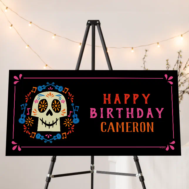 Coco Colorful Birthday Fiesta Birthday Foam Board | Zazzle