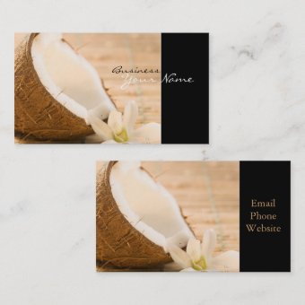 Coconut Business Cards | Zazzle