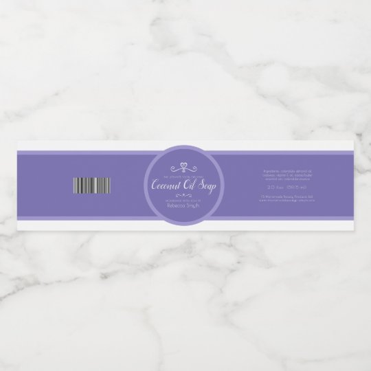 Coconut oil soap blue product label | Zazzle.com