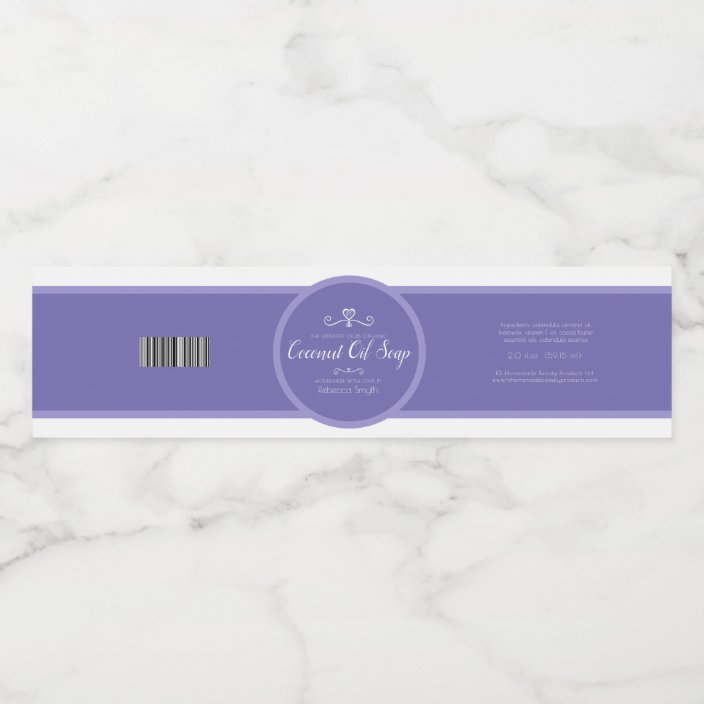 Coconut oil soap blue product label | Zazzle.com